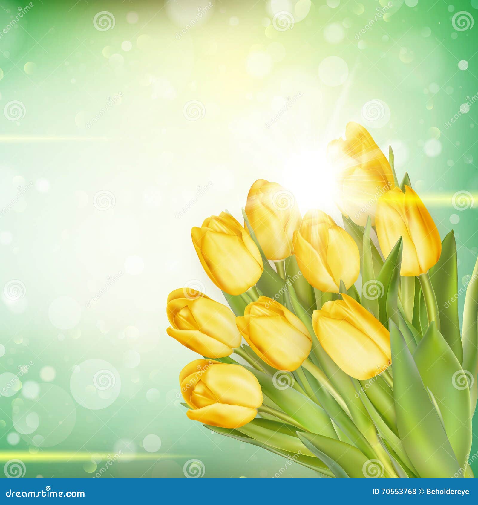 Spring Easter Background. EPS 10 Stock Vector - Illustration of blossom ...