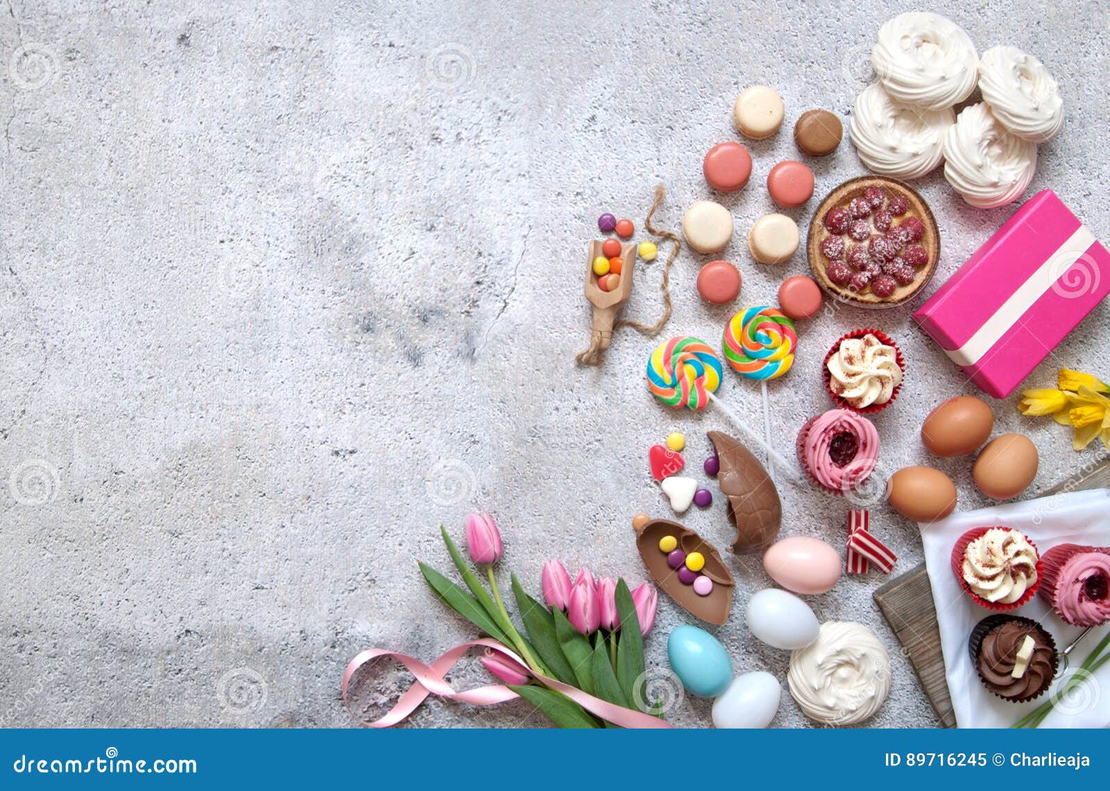 Spring Easter Food Bakery Selection Stock Image - Image of shabby ...