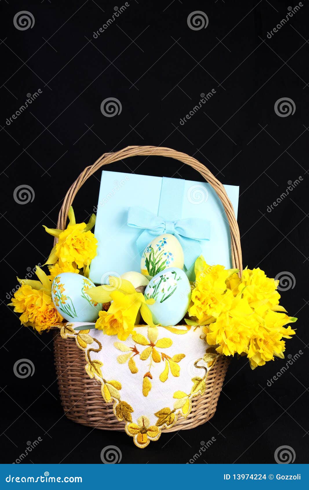 Spring or Easter Gift stock photo. Image of turquoise - 13974224
