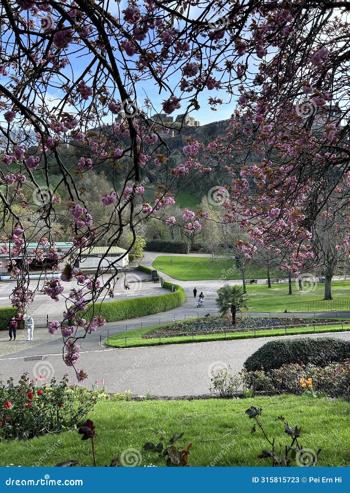 Spring in Edinburgh editorial stock photo. Image of spring - 315815723