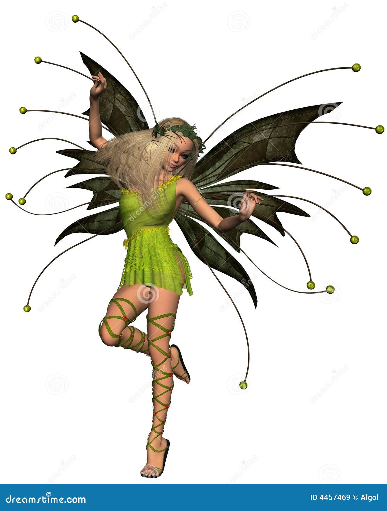 Spring Fairy - 1 stock illustration. Illustration of fairytale - 4457469