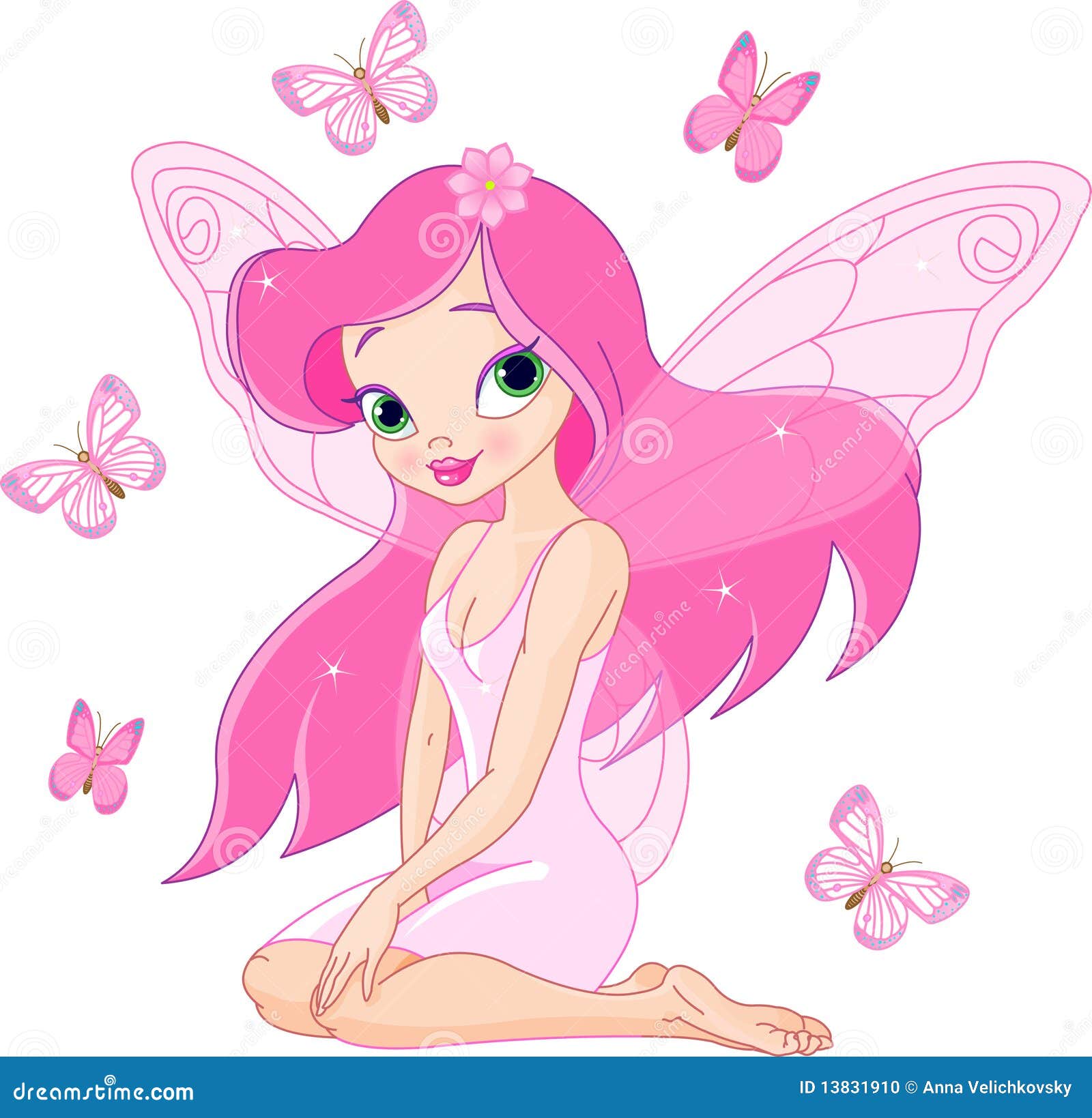 Spring fairy stock illustration. Illustration of color - 13831910