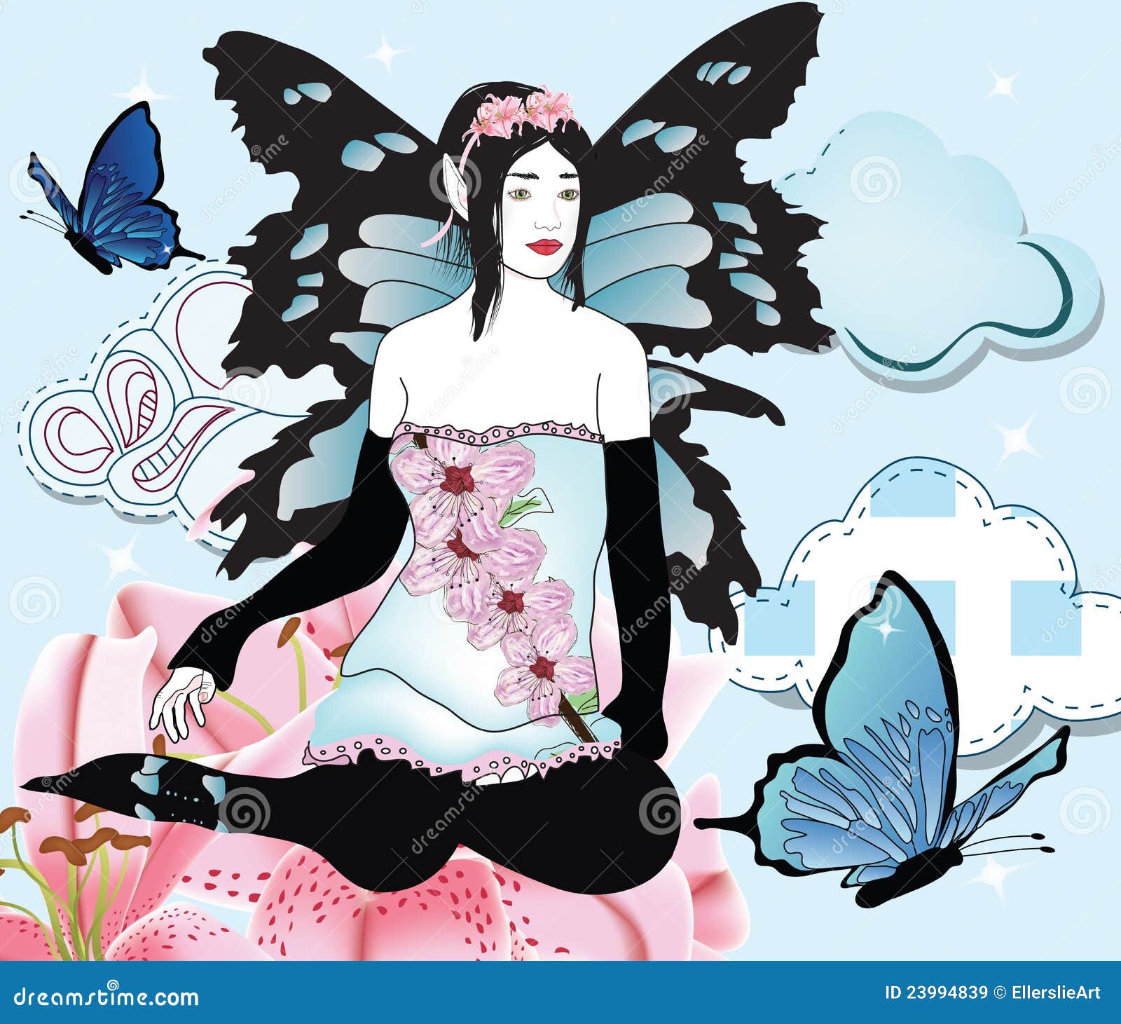 Spring fairy stock vector. Illustration of enchanted - 23994839