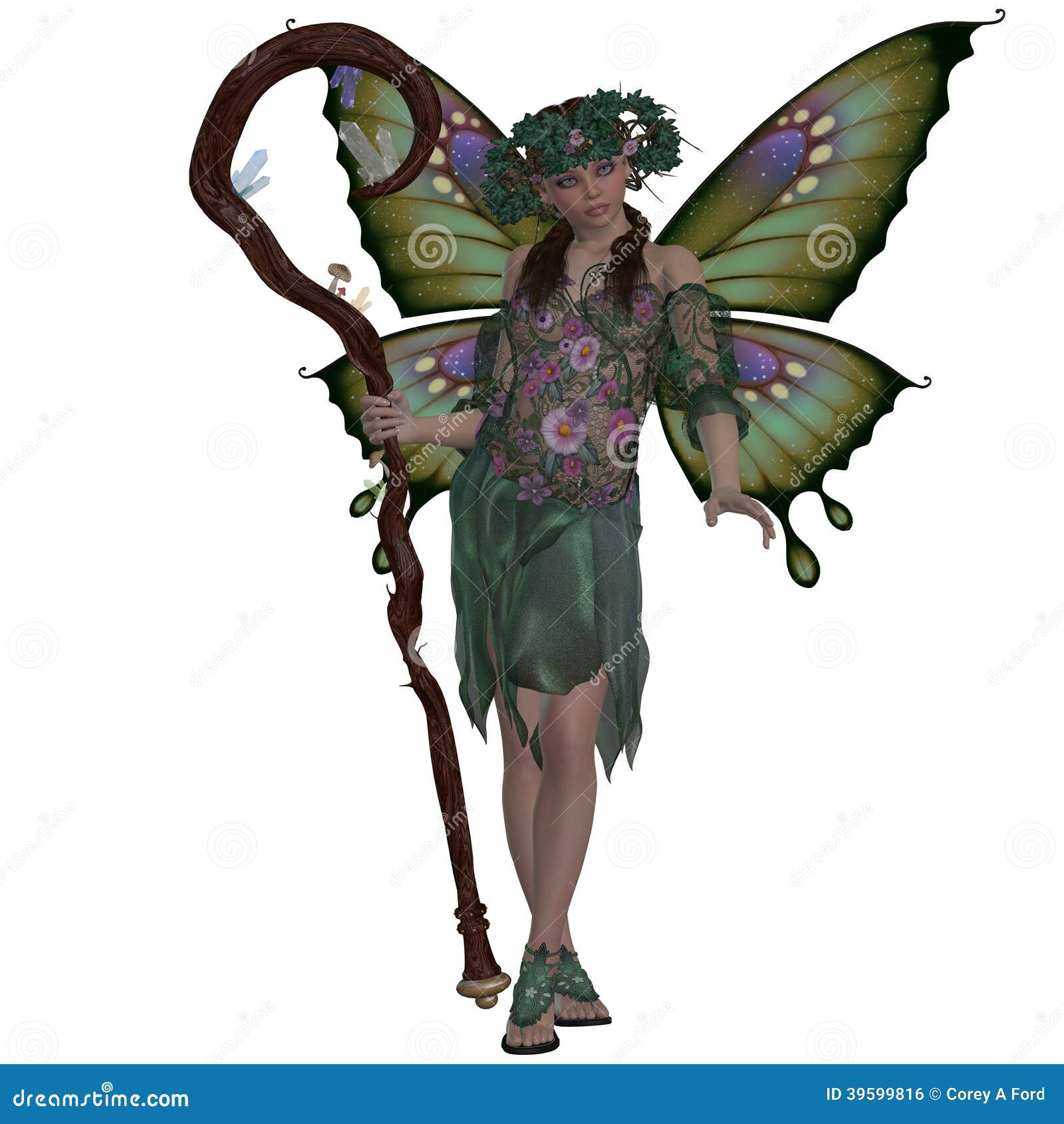 Spring Fairy stock illustration. Illustration of stunning - 39599816