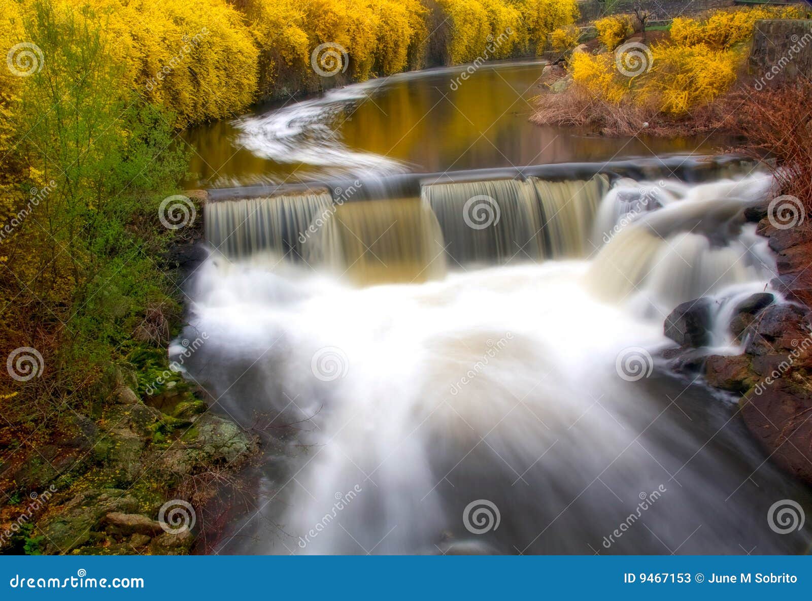 Spring Falls stock image. Image of overflow, rapids, peace - 9467153