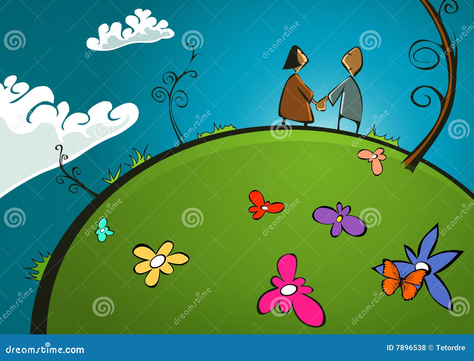 Spring fever stock illustration. Illustration of happiness - 7896538