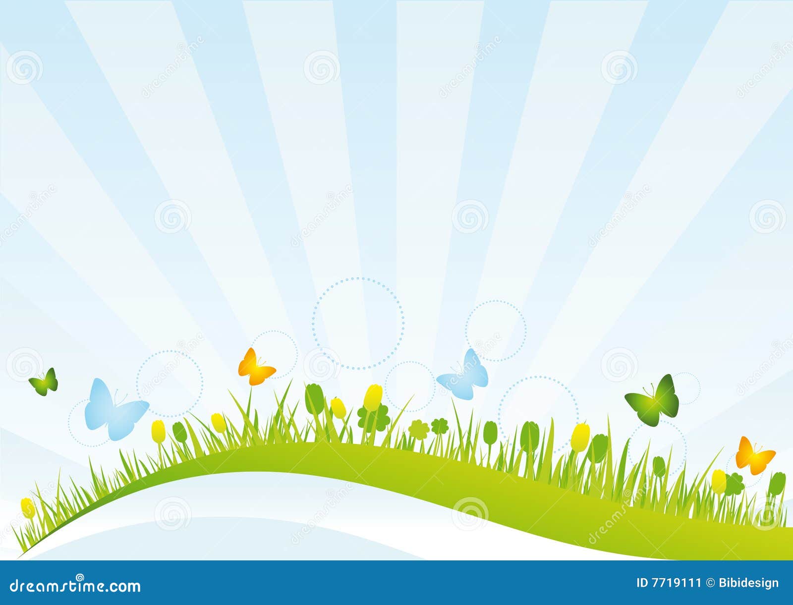 Spring Field stock vector. Illustration of ecological - 7719111