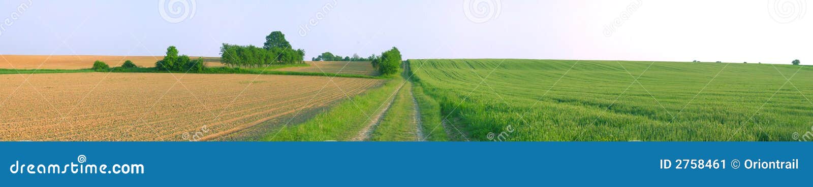 Spring field panorama stock image. Image of spring, nature - 2758461