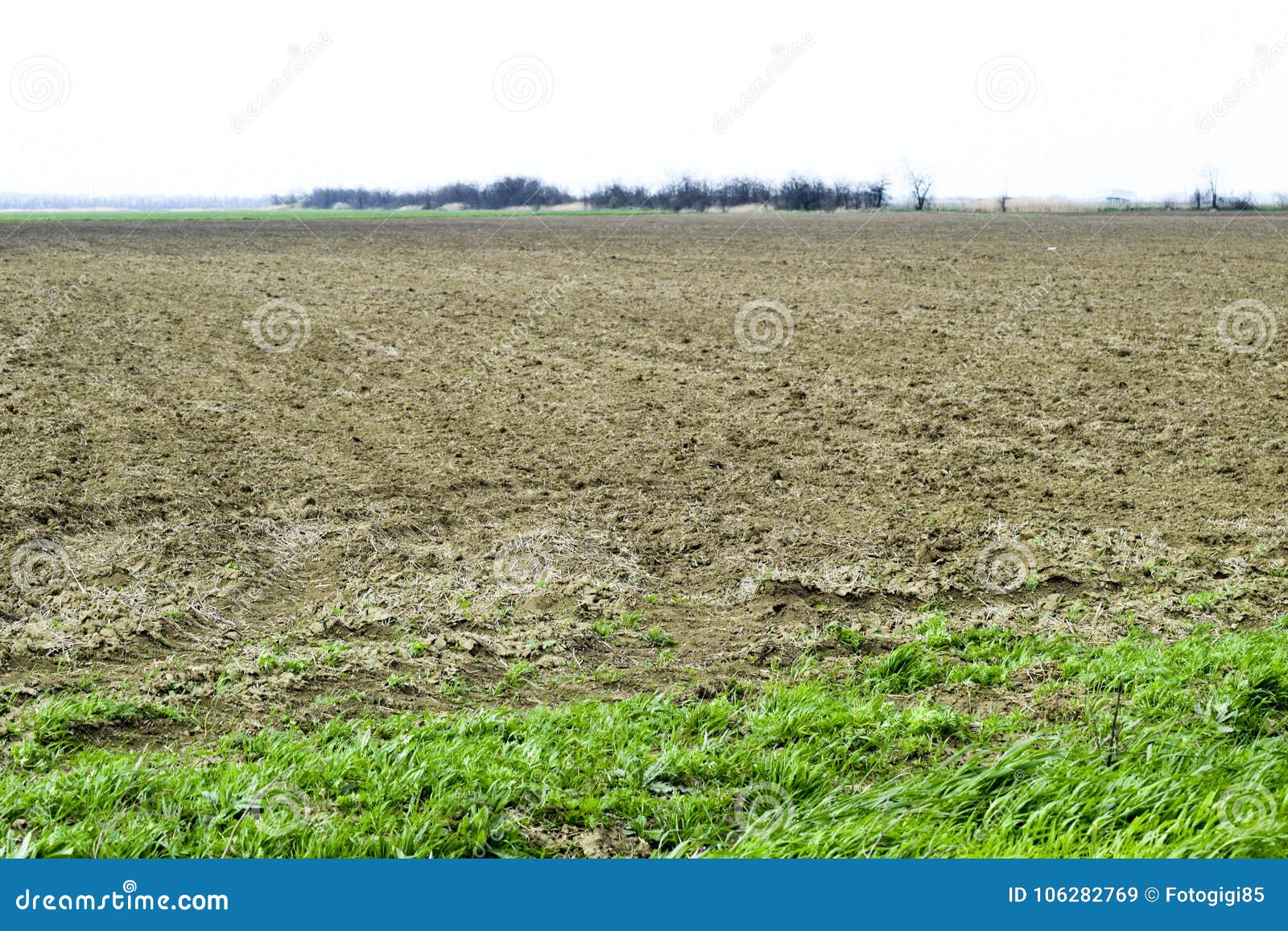 Spring Field. Plowed Field in the Spring. Stock Image - Image of ...