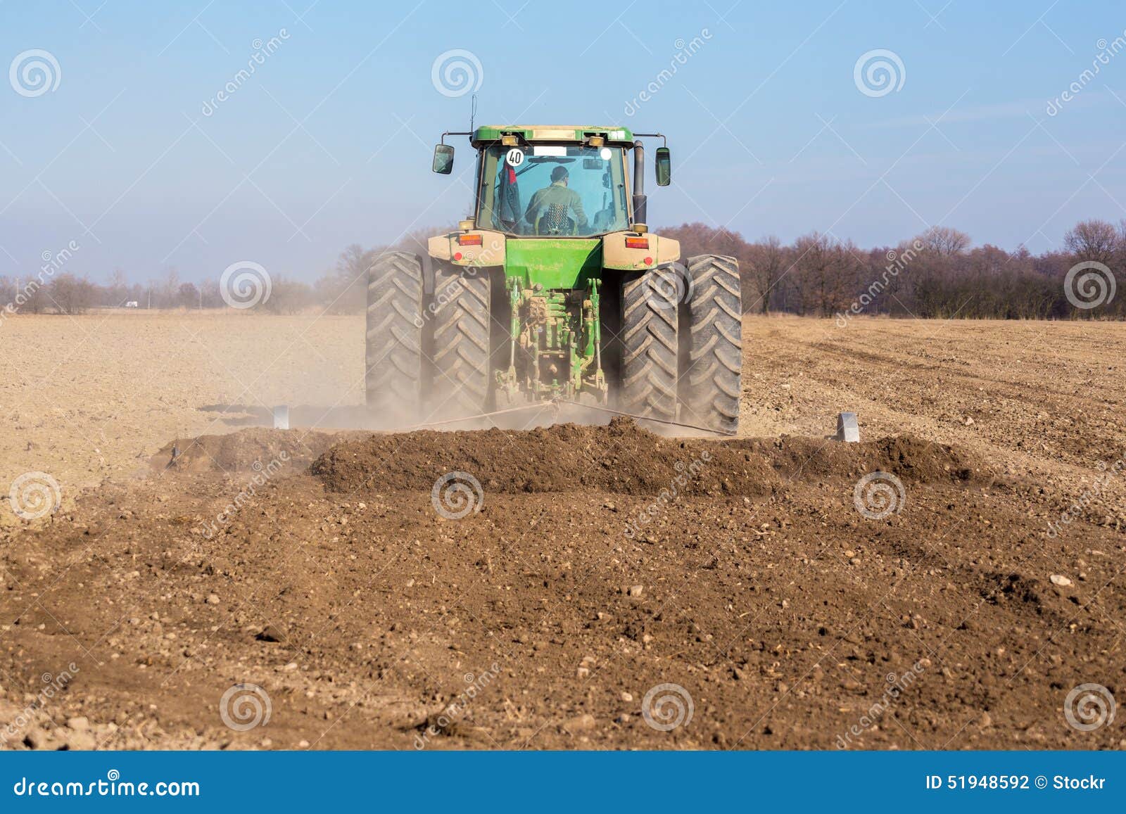 Spring field works editorial photography. Image of field - 51948592