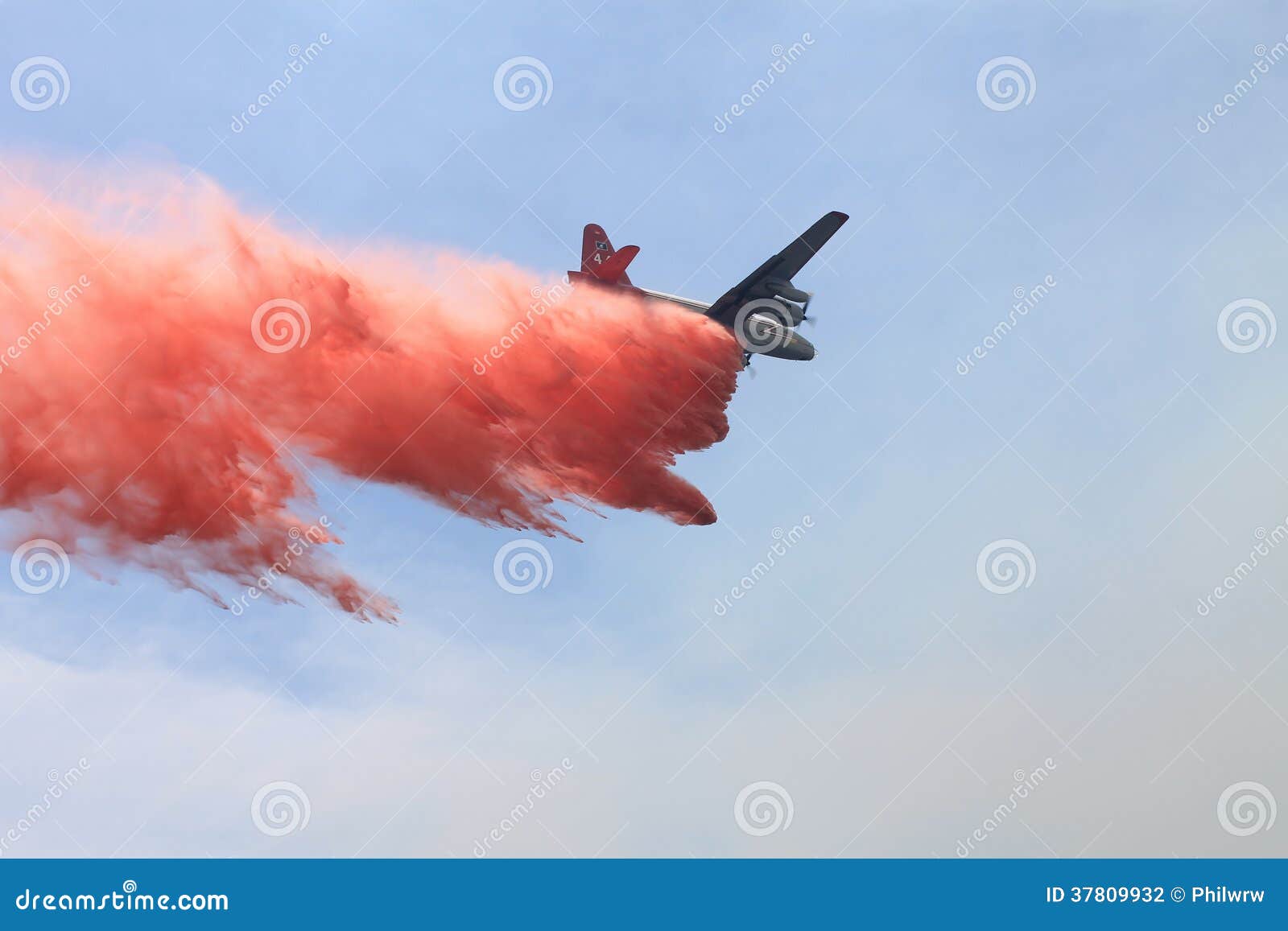 Spring Fire ~ 2013 ~ Fire Retardant Drop #1 Stock Photo - Image of ...