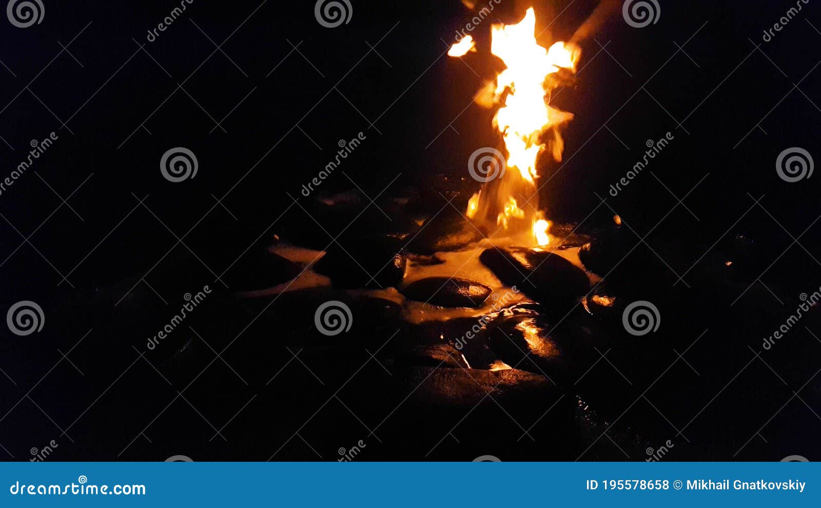 Spring of Fire Water. Methane in Water Stock Footage - Video of light ...