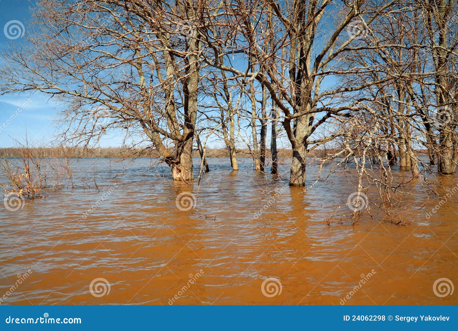 Spring flood stock photo. Image of flood, element, disaster - 24062298
