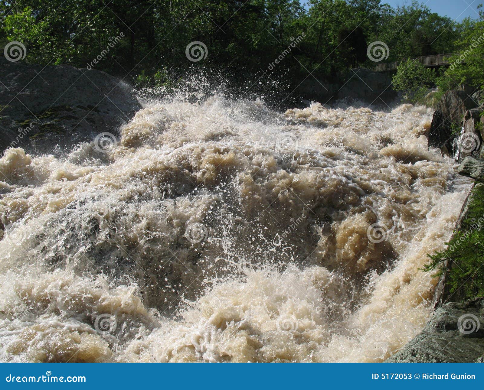 Spring Flood stock image. Image of power, rapids, waterfalls - 5172053