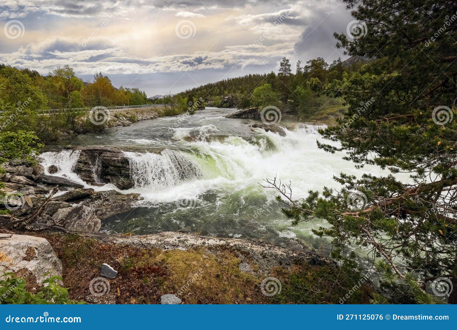 Spring Flood at the River Rauma, Norway Stock Photo - Image of central ...
