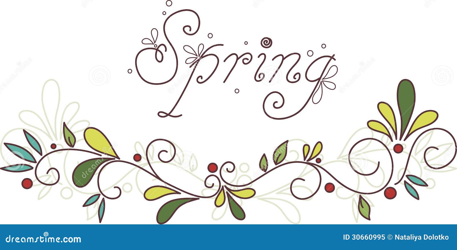 Spring floral abstract stock vector. Illustration of decoration - 30660995