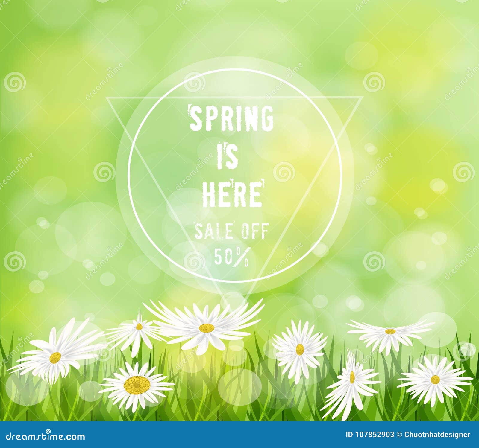 Spring Floral Background Invitation Stock Vector - Illustration of ...