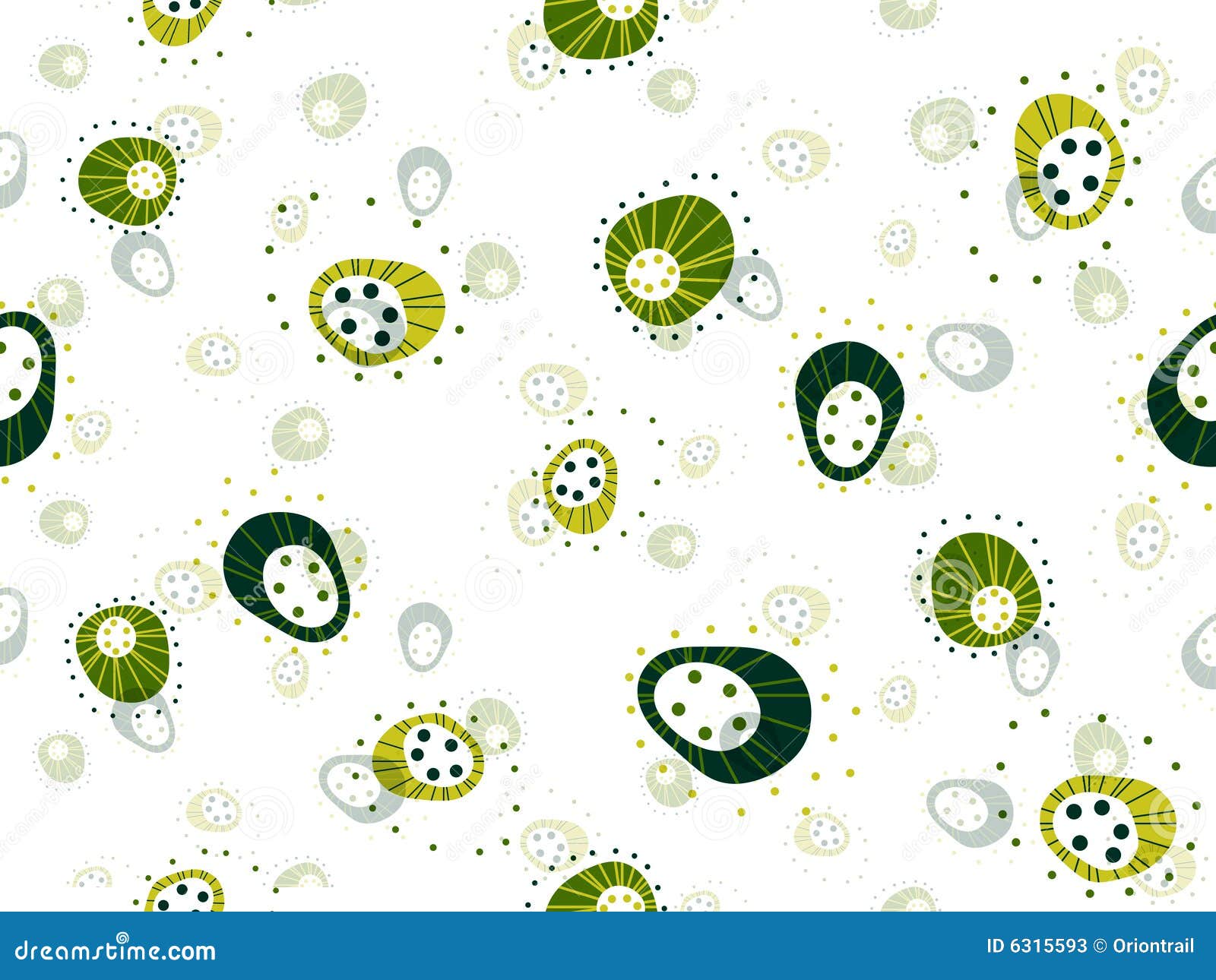 Spring Floral Illustrated Background Stock Illustration - Illustration ...