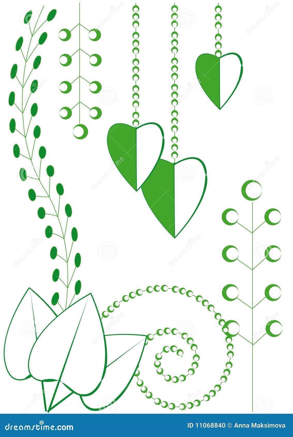 Spring floral motifs stock vector. Illustration of corner - 11068840