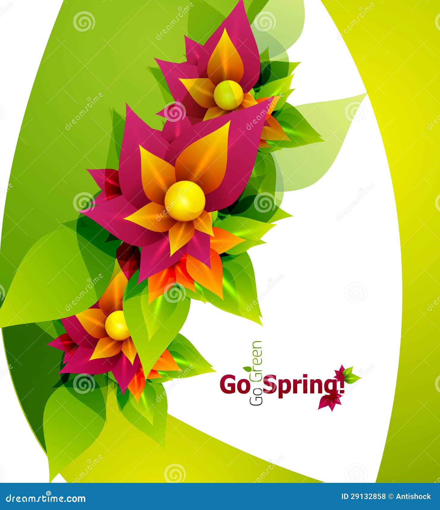 Spring Flower Abstract Background Stock Vector - Illustration of card ...