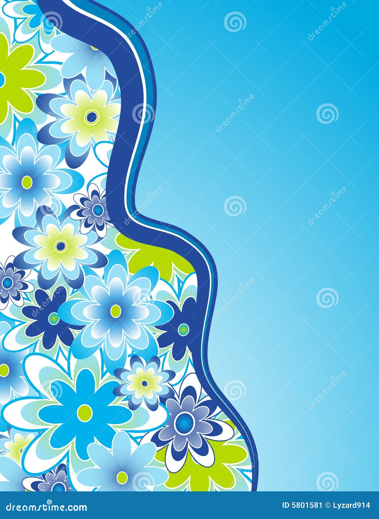 Spring flower edge stock vector. Illustration of groove - 5801581