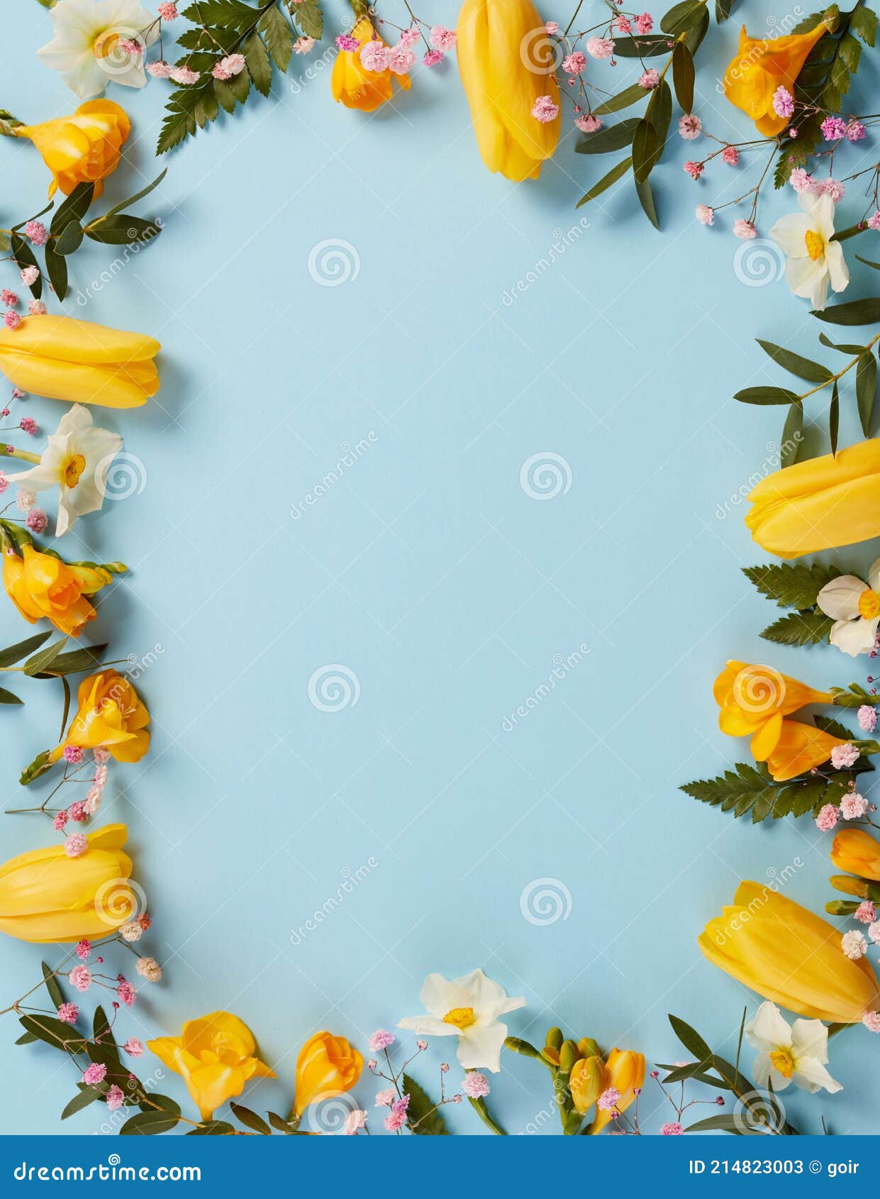 Spring flower frame stock image. Image of cherry, pink - 214823003