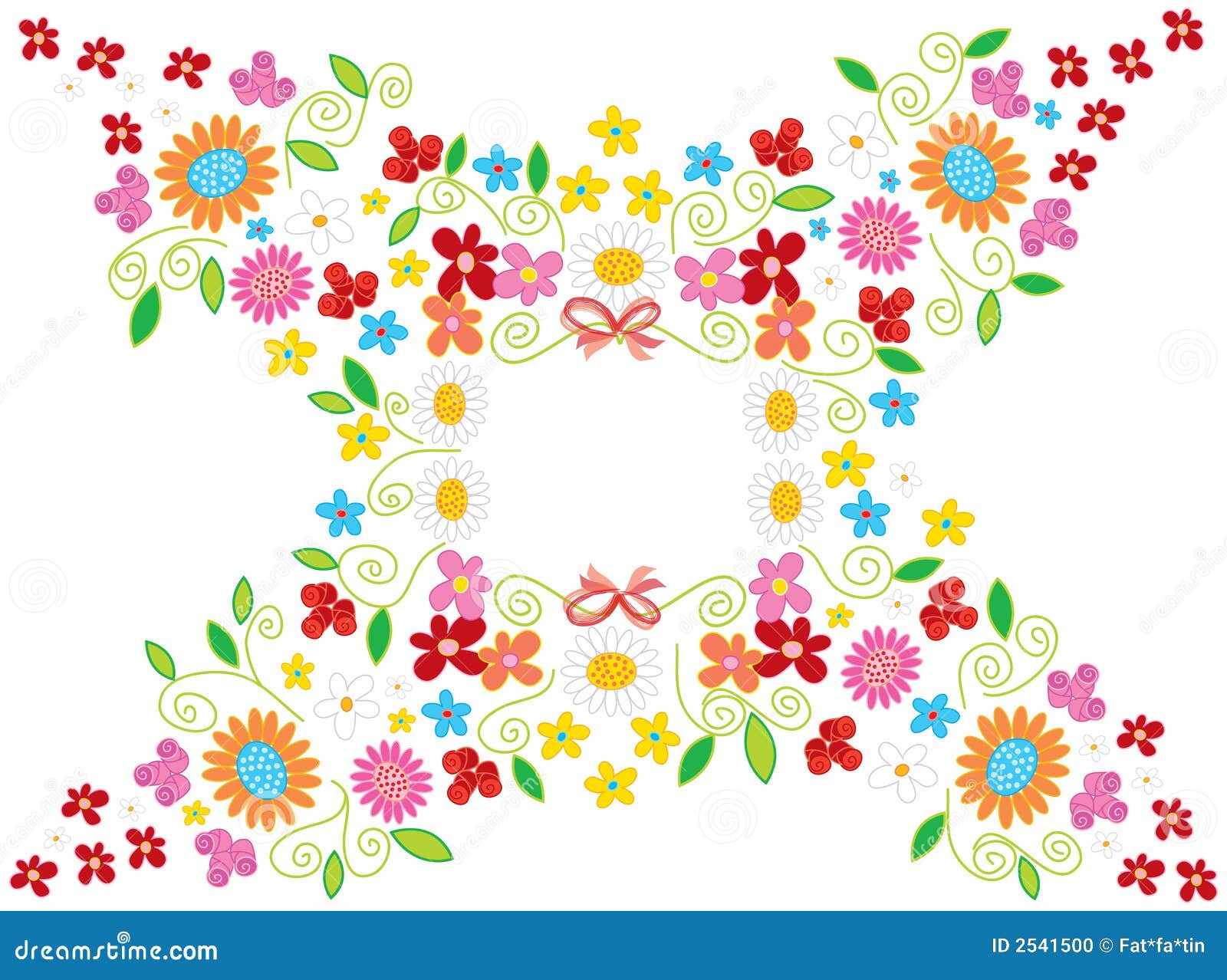 Spring Flower Frame White stock vector. Illustration of children - 2541500