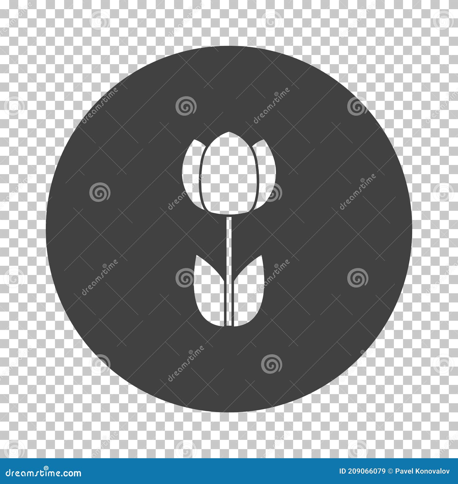 Spring Flower Icon stock vector. Illustration of icon - 209066079