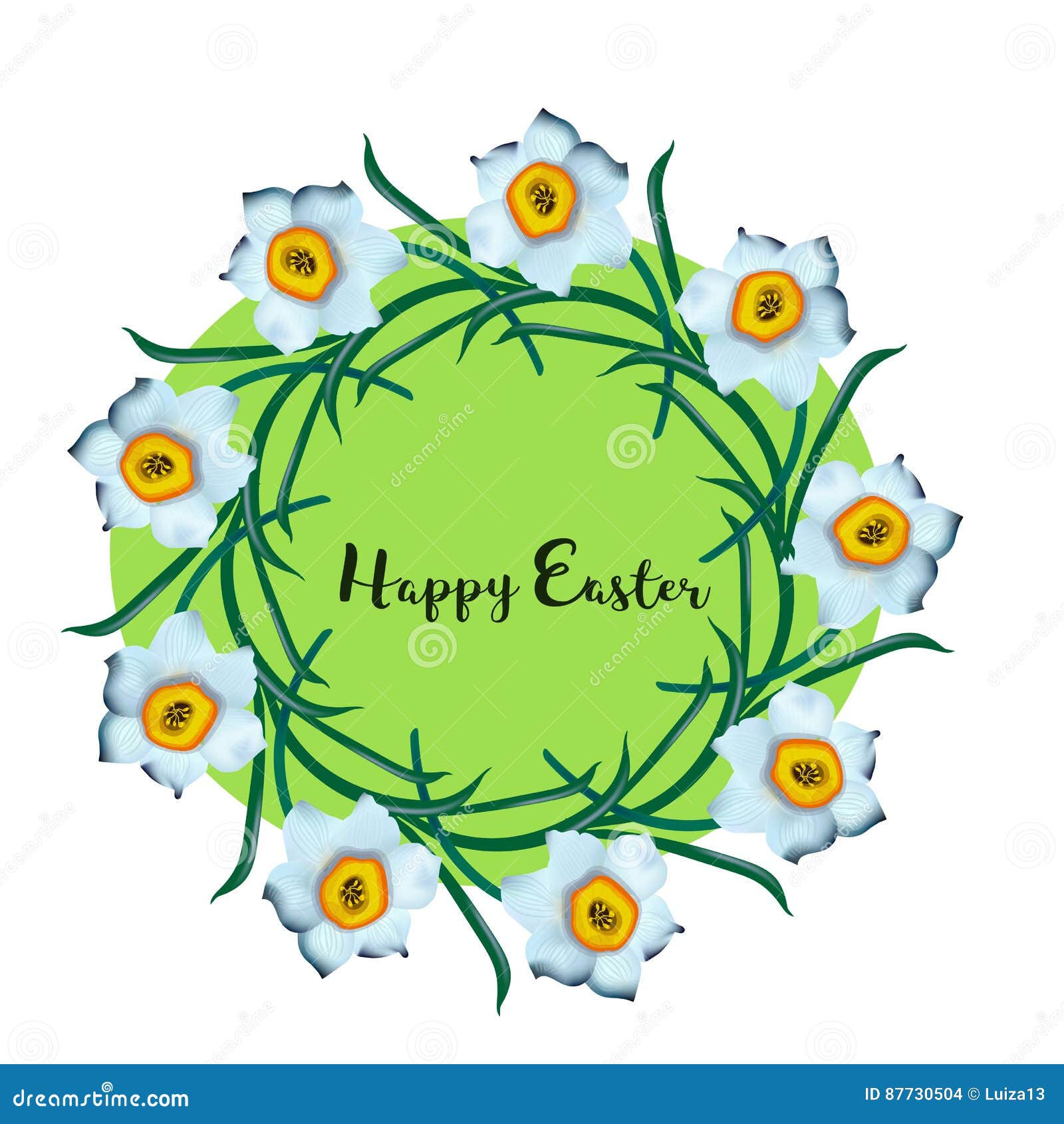 Spring Flower Narcissus For Happy Easter Royalty-Free Stock Image ...