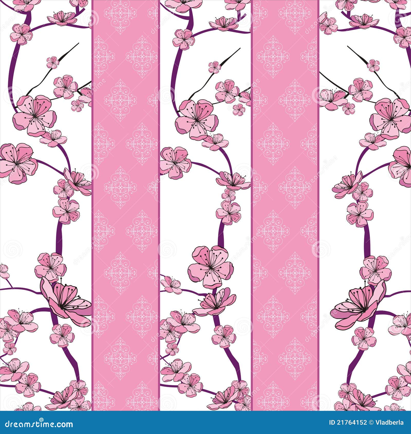 Spring Flowering Branch Pattern Stock Vector - Illustration of season ...