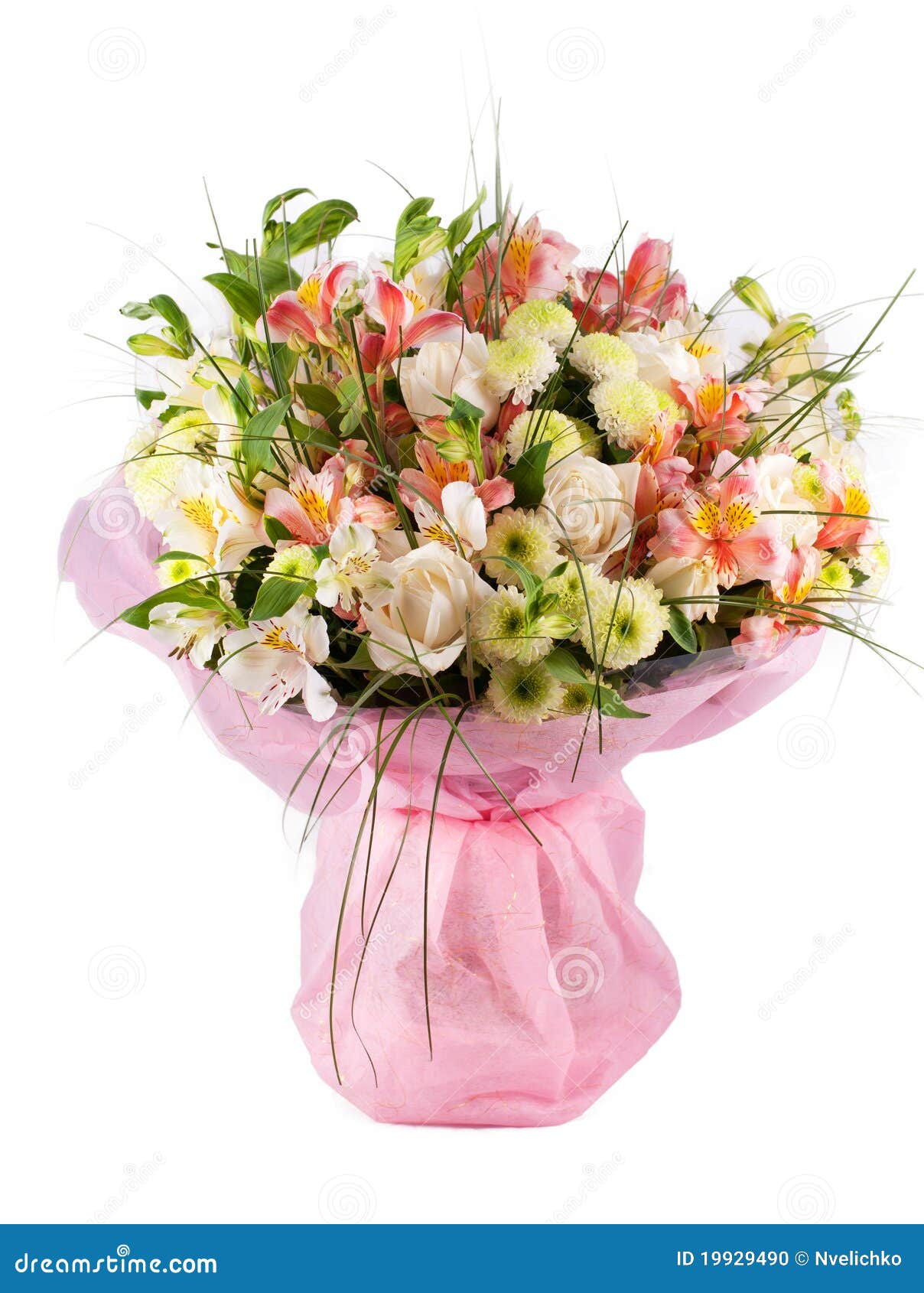 Spring flowers bouquet stock photo. Image of paper, floral - 19929490