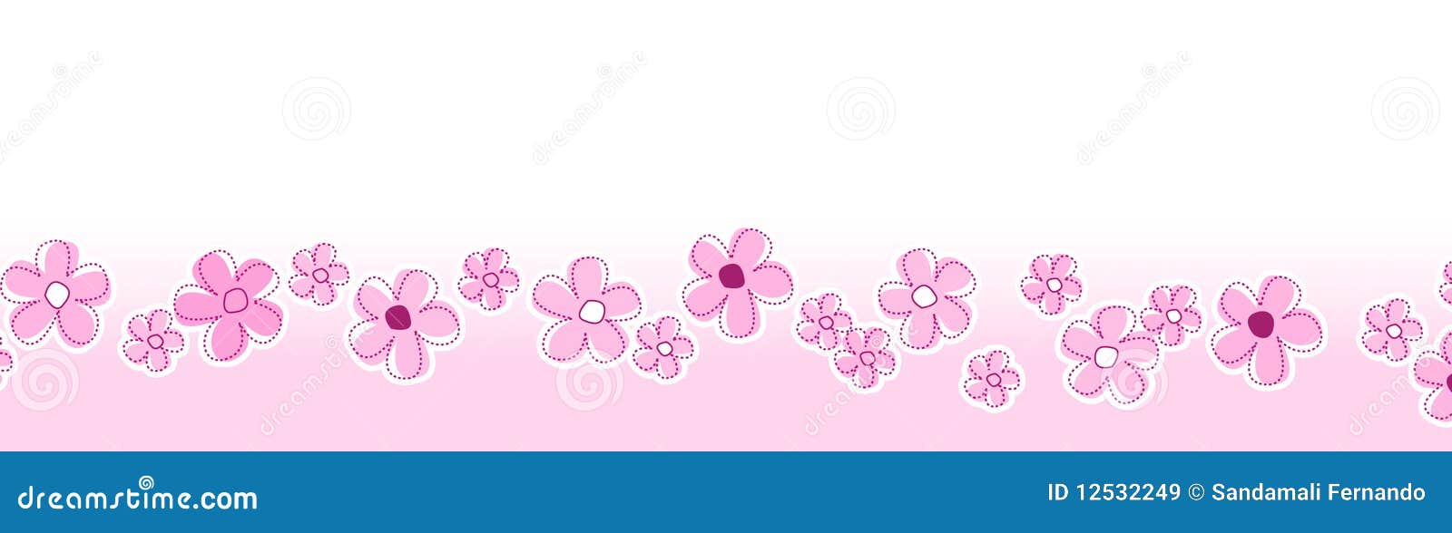 Spring Flowers Footer Header Stock Illustrations – 118 Spring Flowers ...