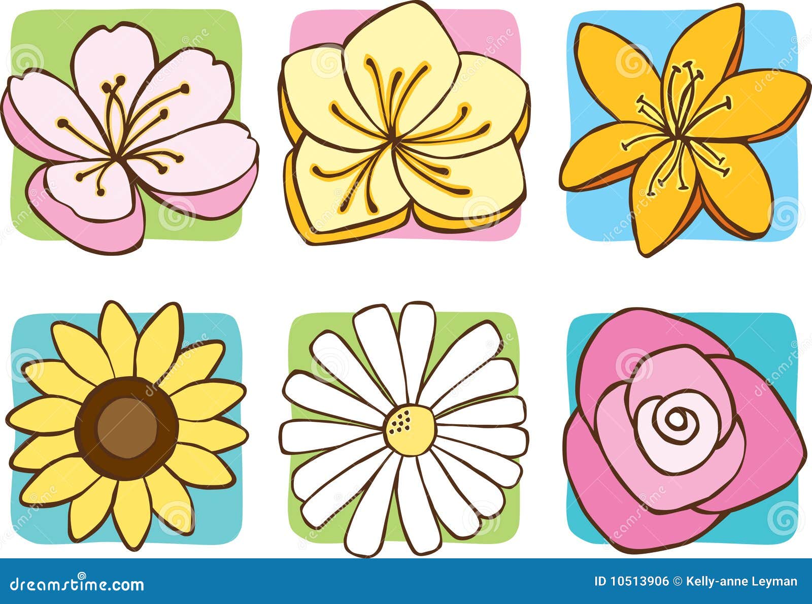 Spring Flowers Icon stock vector. Illustration of bloom - 10513906