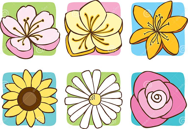 Spring Flowers Icon stock vector. Illustration of bloom - 10513906