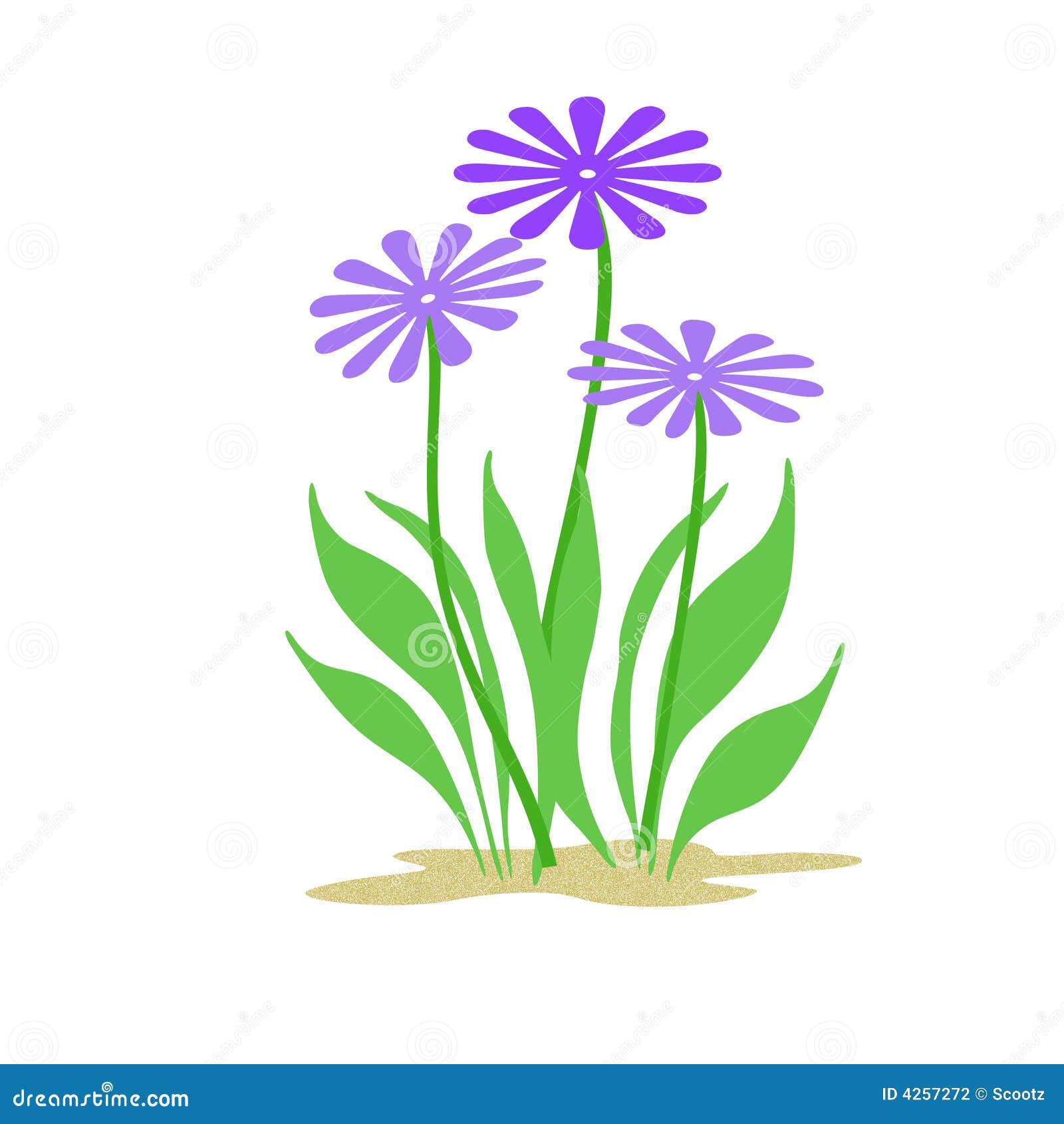 Spring flowers illustrated stock illustration. Illustration of nature ...