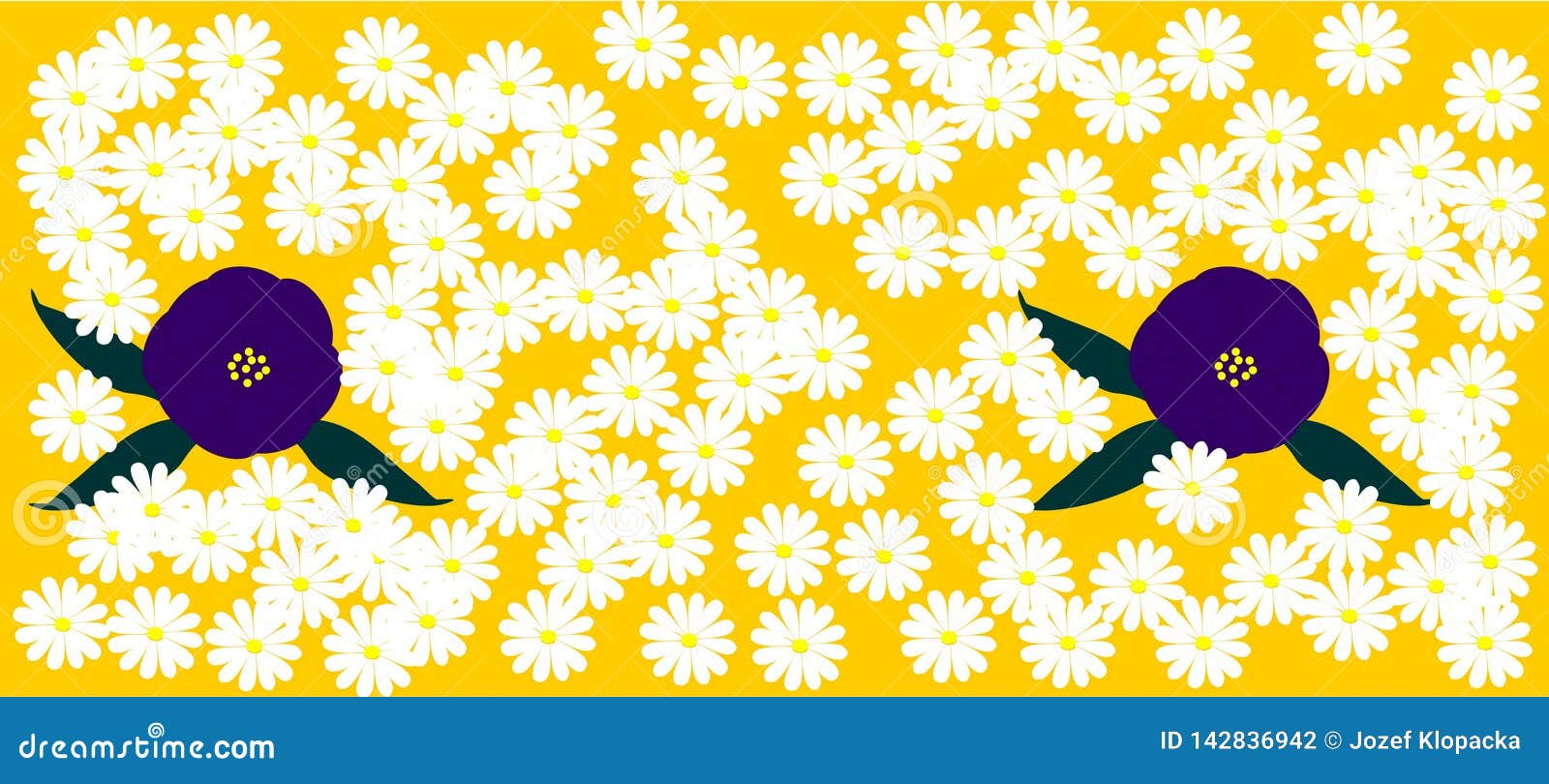 Spring Flowers Pattern, Graphic Floral Motive. Vector Illustration Eps ...