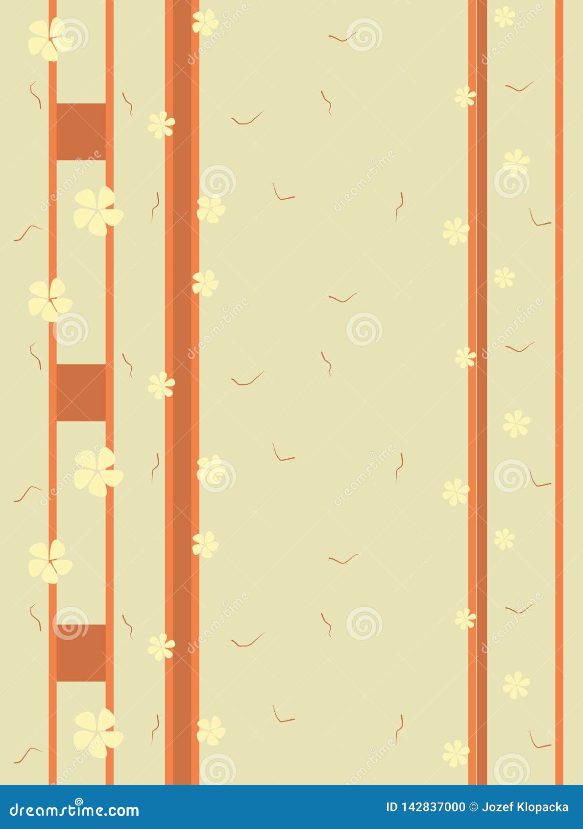 Spring Flowers Pattern, Graphic Floral Motive. Vector Illustration Eps ...