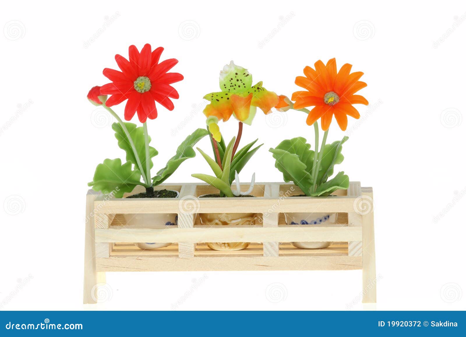 Spring flowers in pots stock photo. Image of flowers - 19920372