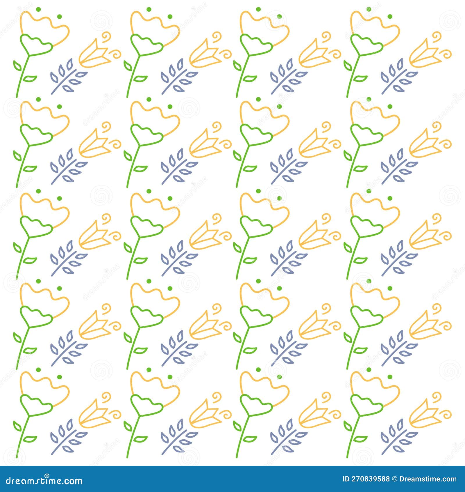 Spring Flowers Pattern, Texture, Background Stock Vector - Illustration ...