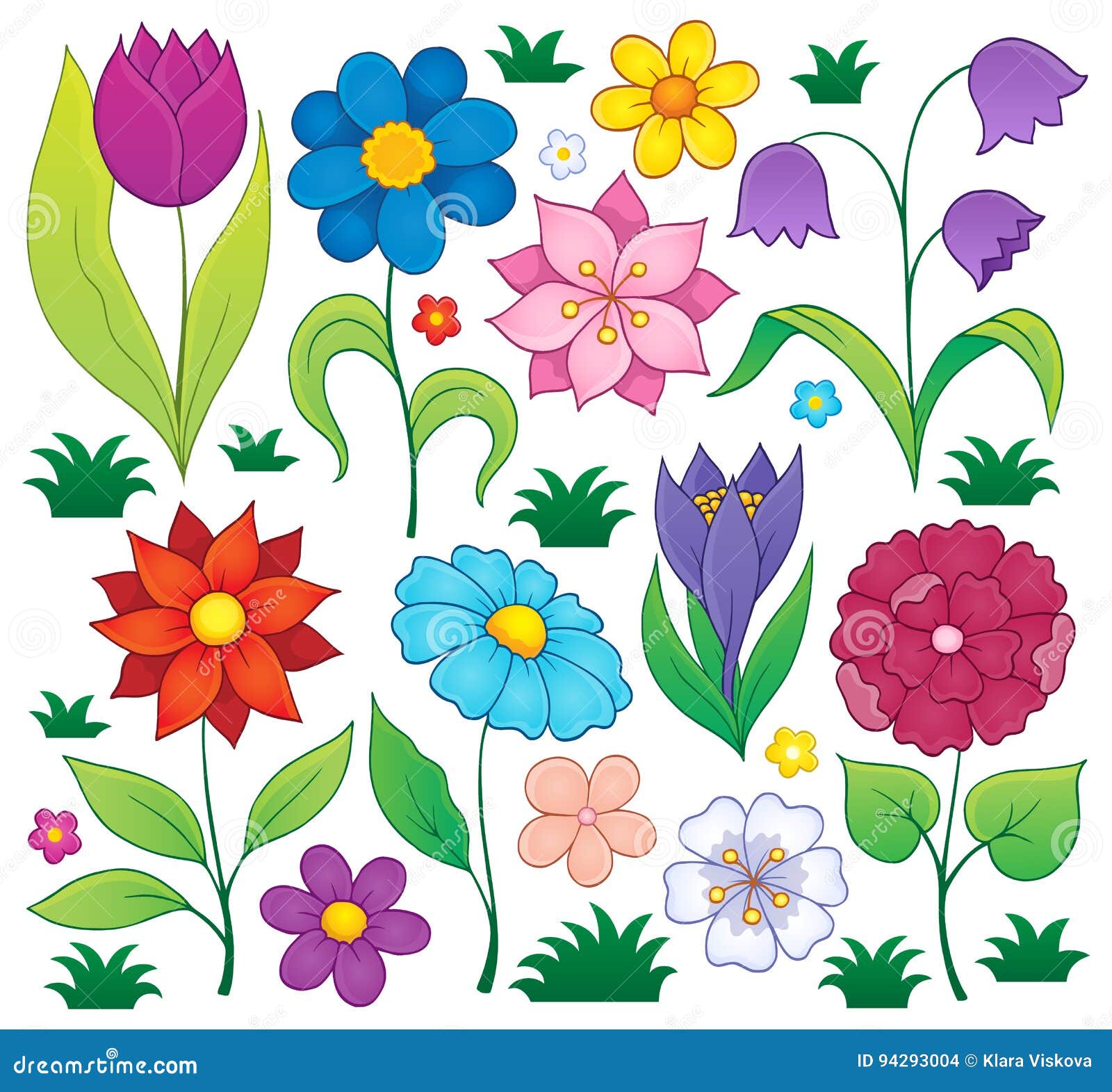 Spring Flowers Thematic Set 1 Stock Vector - Illustration of nature ...