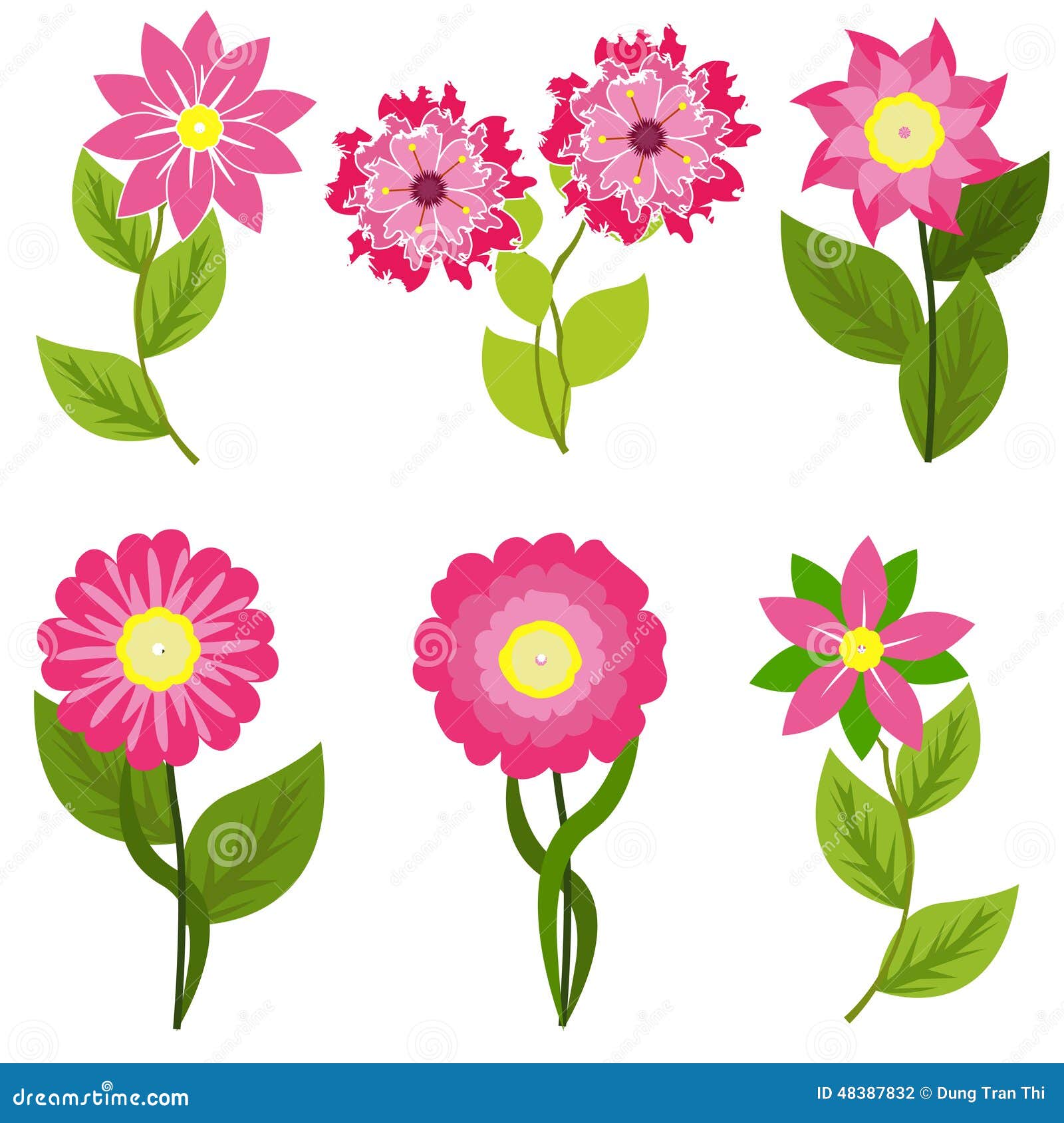 Spring Flowers Vector Illustration Stock Vector - Illustration of ...