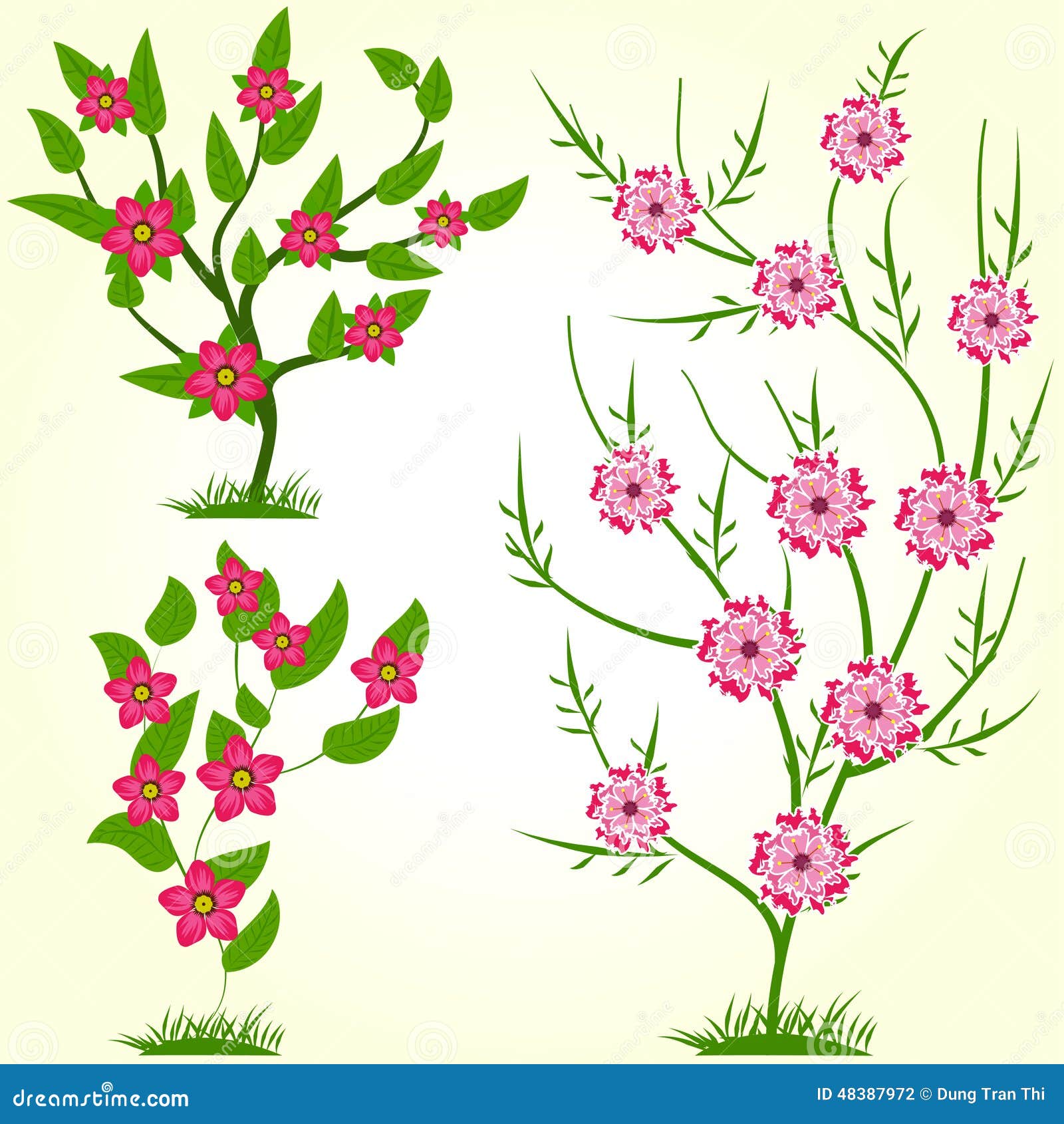 Spring Flowers Vector Illustration Stock Vector - Illustration of ...