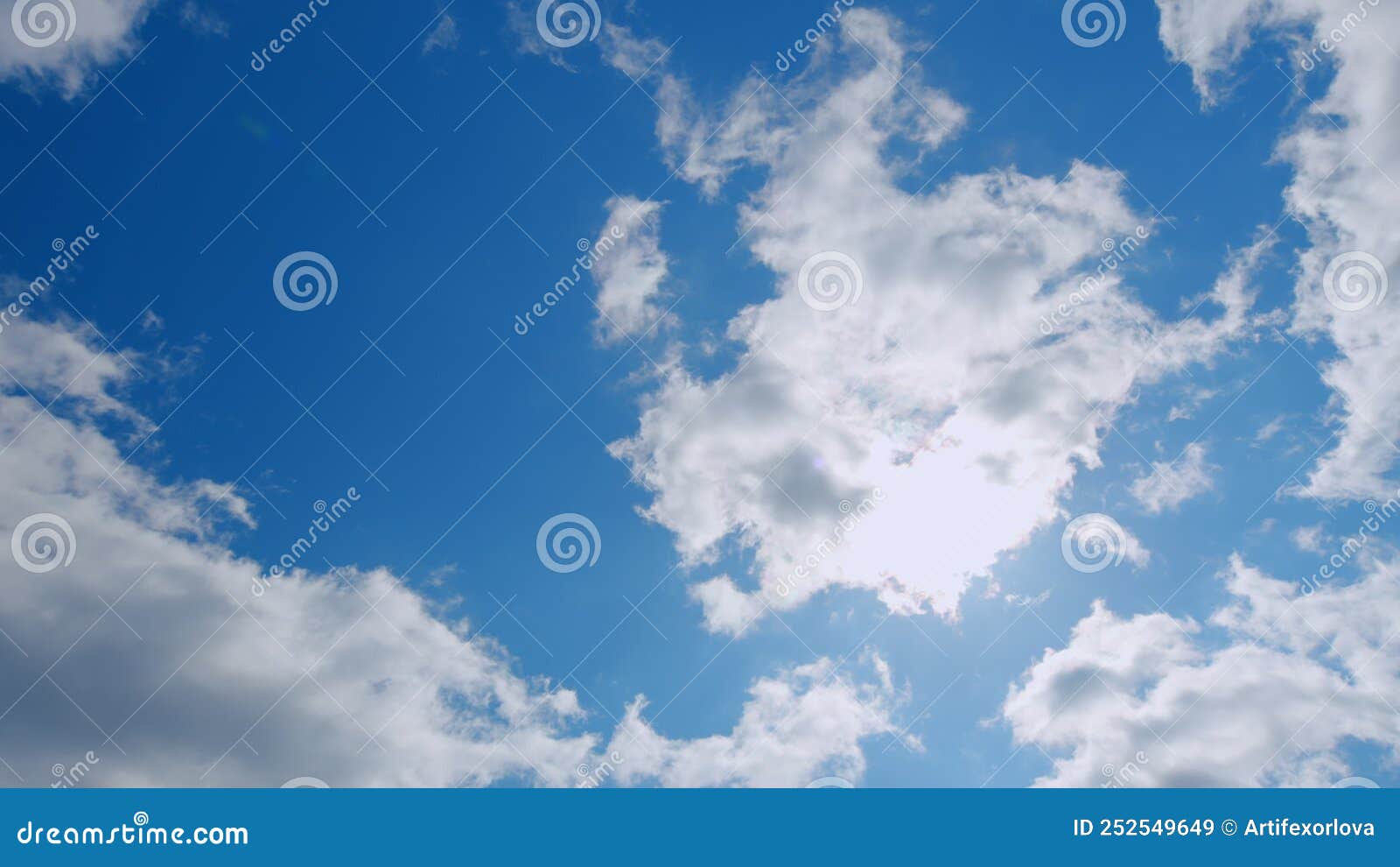 Spring Fluffy Rolling Clouds, Windy Weather in Daytime. Stock Video ...