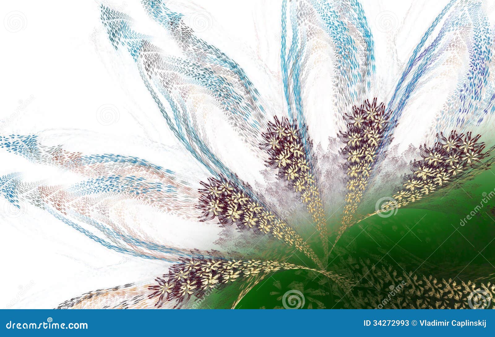 Spring. Fractal background stock illustration. Illustration of artistic ...