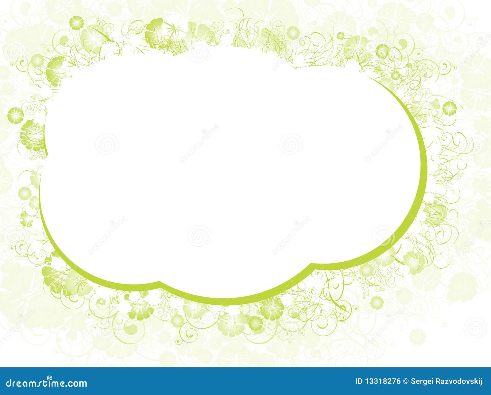 Spring frame stock vector. Illustration of flower, decorative - 13318276