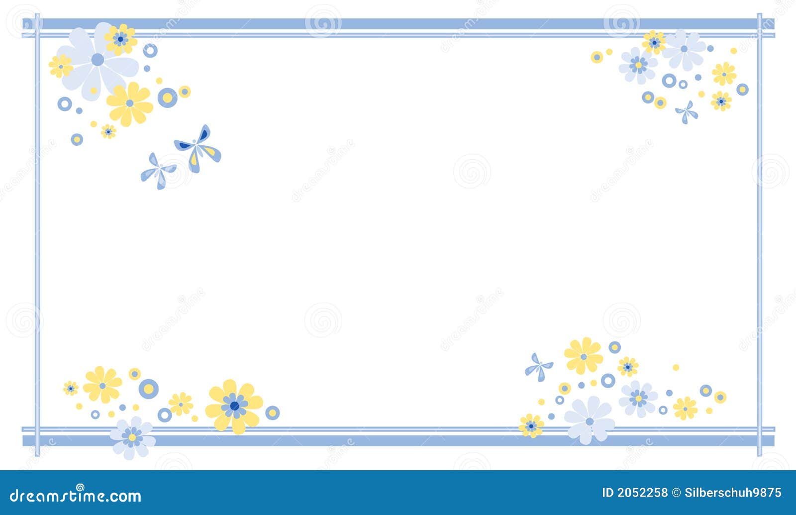 Spring frame stock vector. Illustration of cyan, pastel - 2052258
