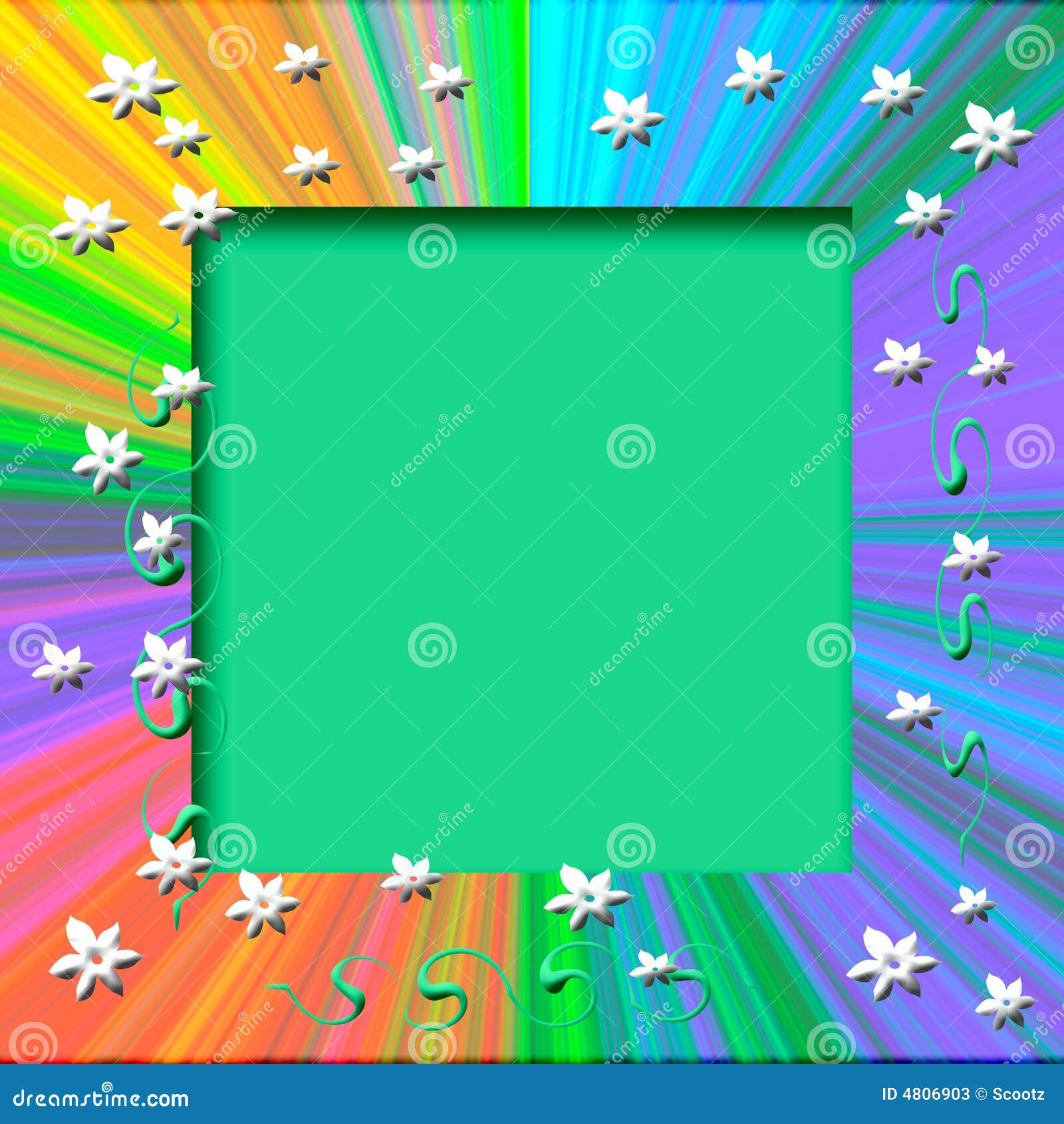 Spring frame stock illustration. Illustration of colorful - 4806903