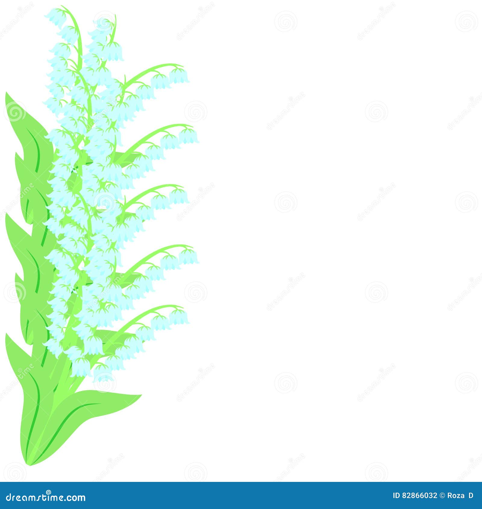 Spring Frame with Lilies of the Valley 2 Stock Vector - Illustration of ...