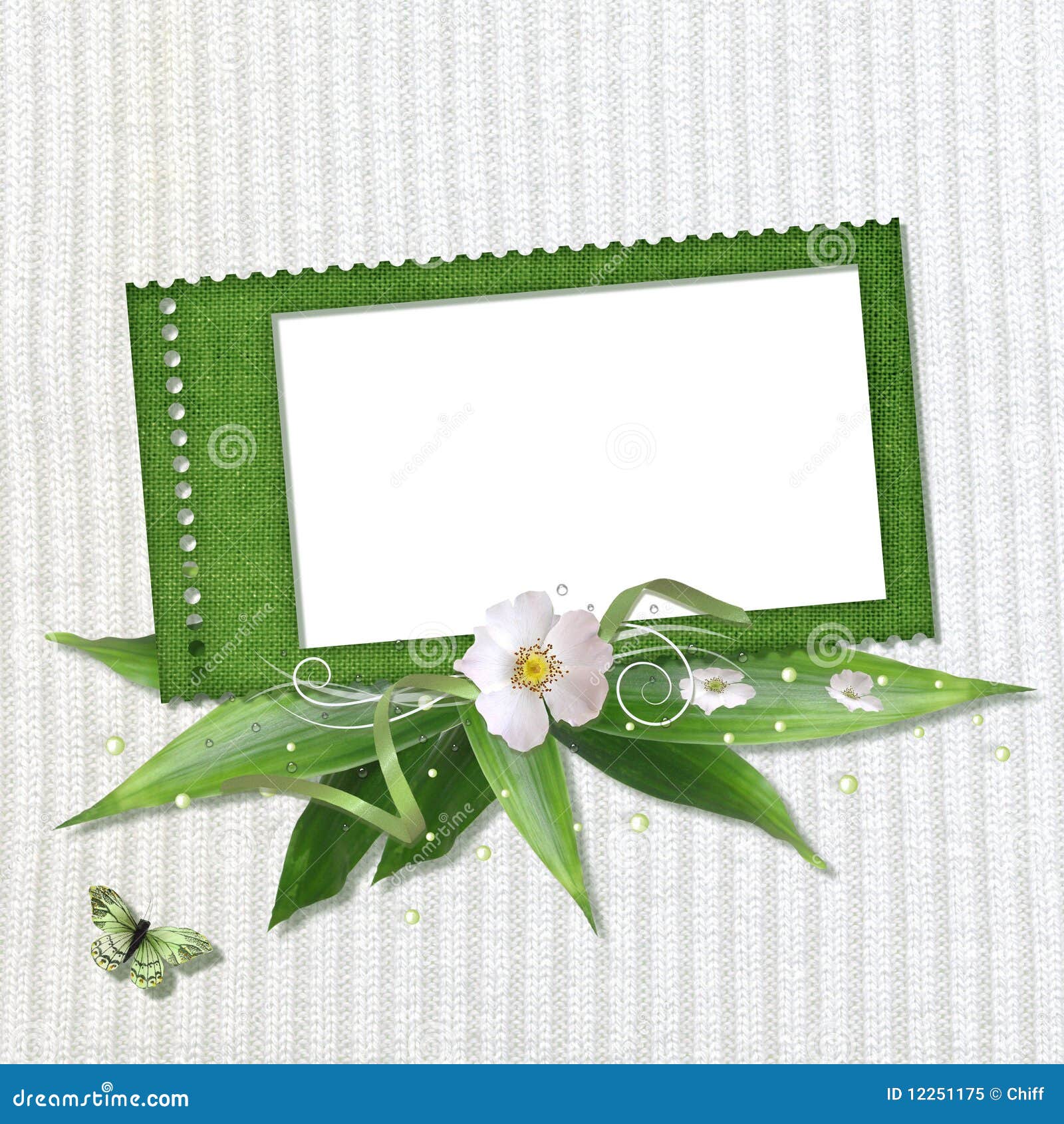 Spring Frame with Stamp-frames Stock Illustration - Illustration of ...