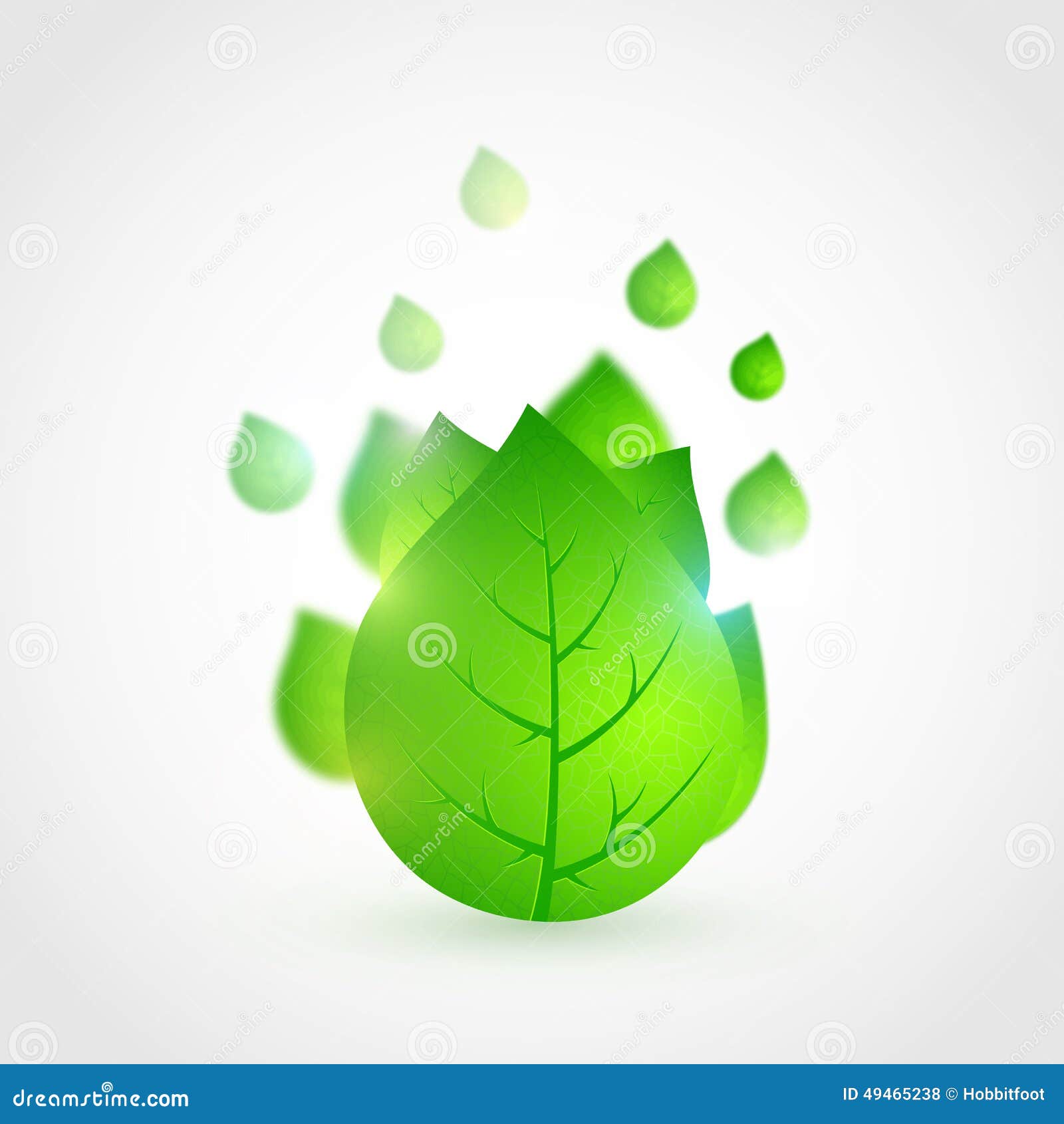 Spring Fresh Bright Green Leaves. Stock Vector - Illustration of leaf ...